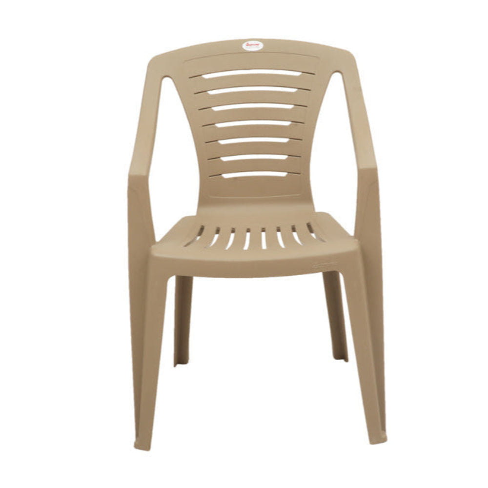Supreme Fiji Plastic With-Arm Chair – Supreme Furniture