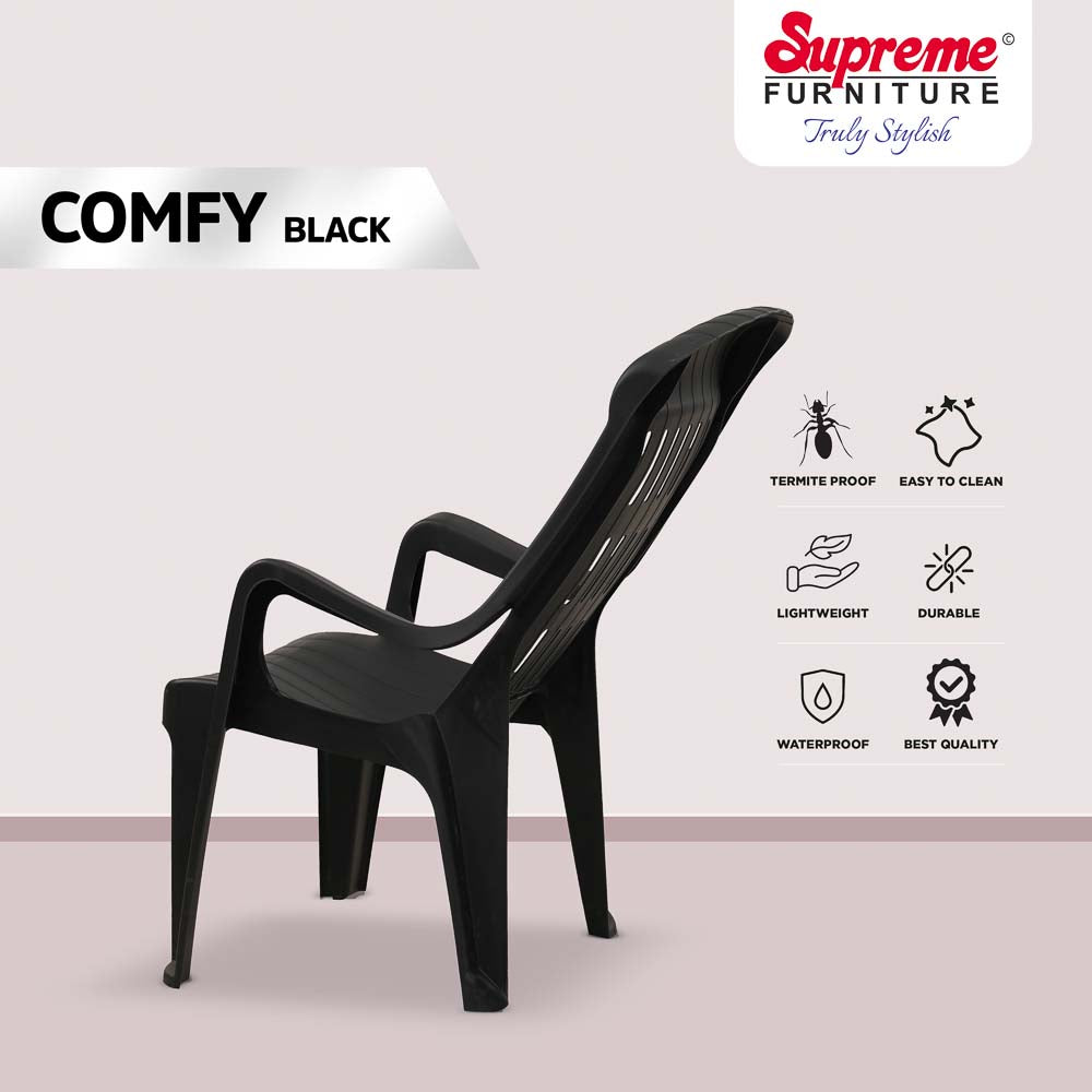Supreme Comfy Plastic With-Arm Chair – Supreme Furniture