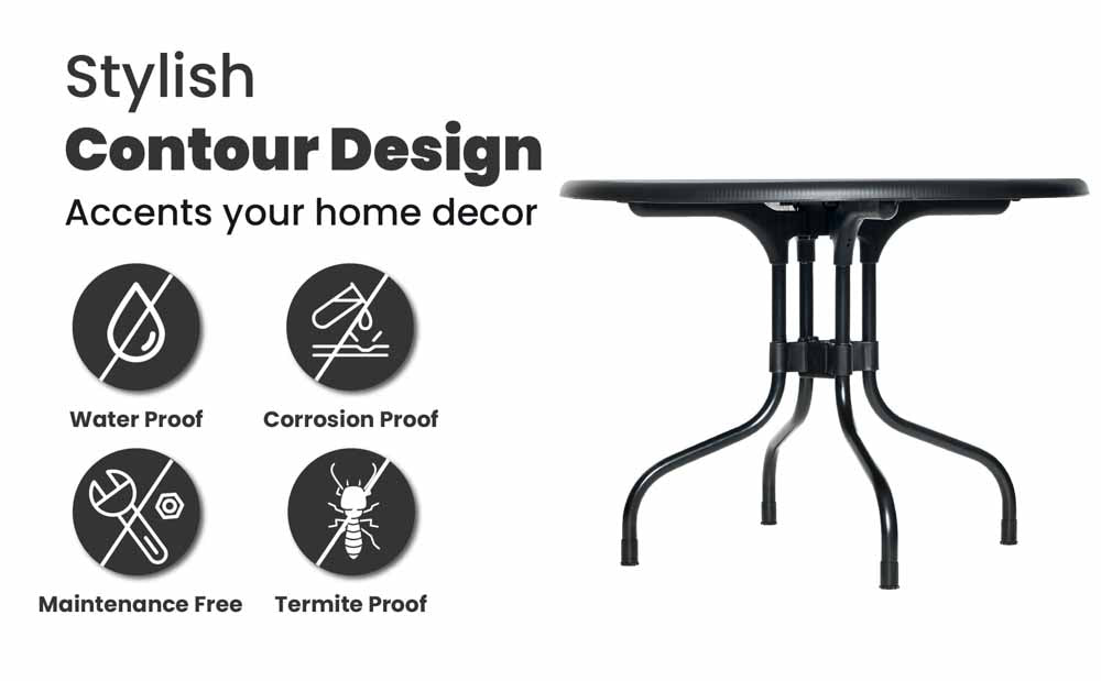 Supreme Cherry Plastic Dining Table – Supreme Furniture