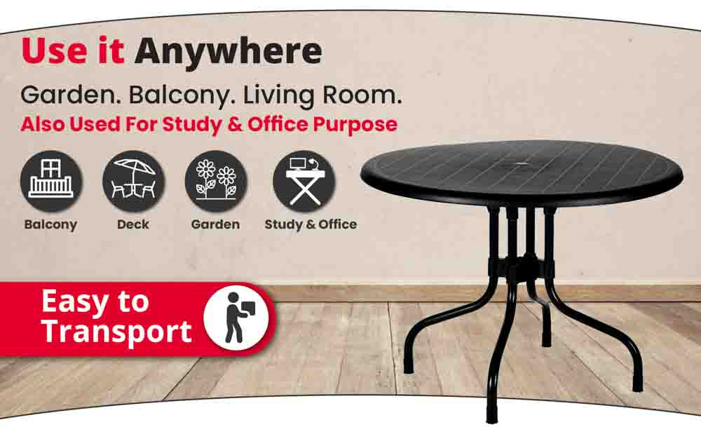 Supreme Cherry Plastic Dining Table – Supreme Furniture