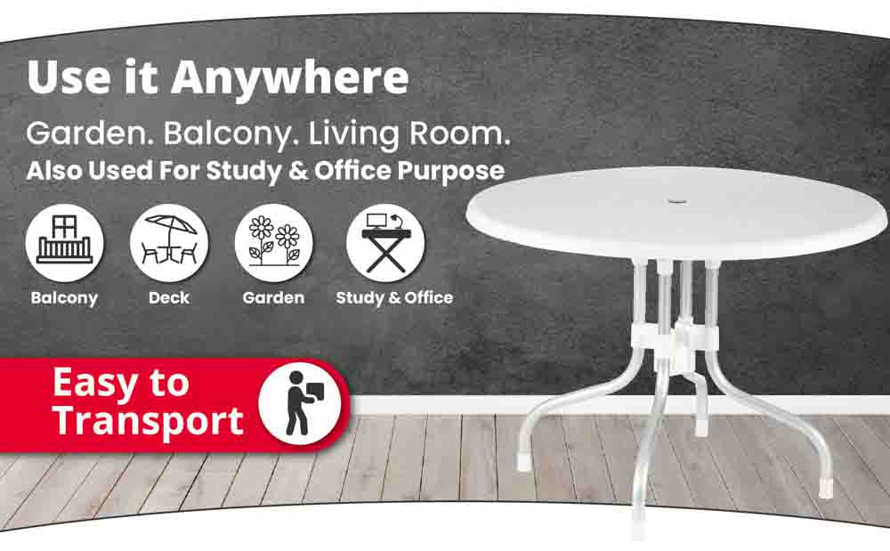 Supreme Cherry Plastic Dining Table – Supreme Furniture